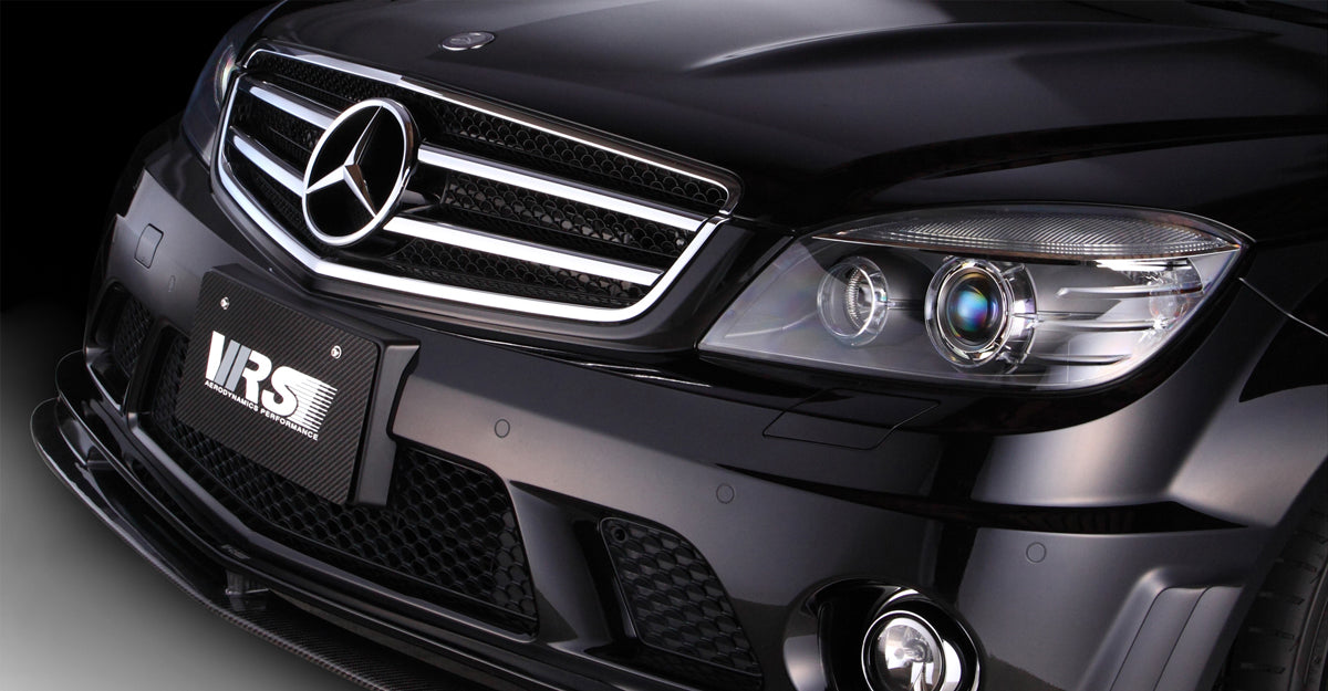 Varis Carbon Steel Front Spoiler Mercedes Benz C63 AMG C Class 08-14 ...